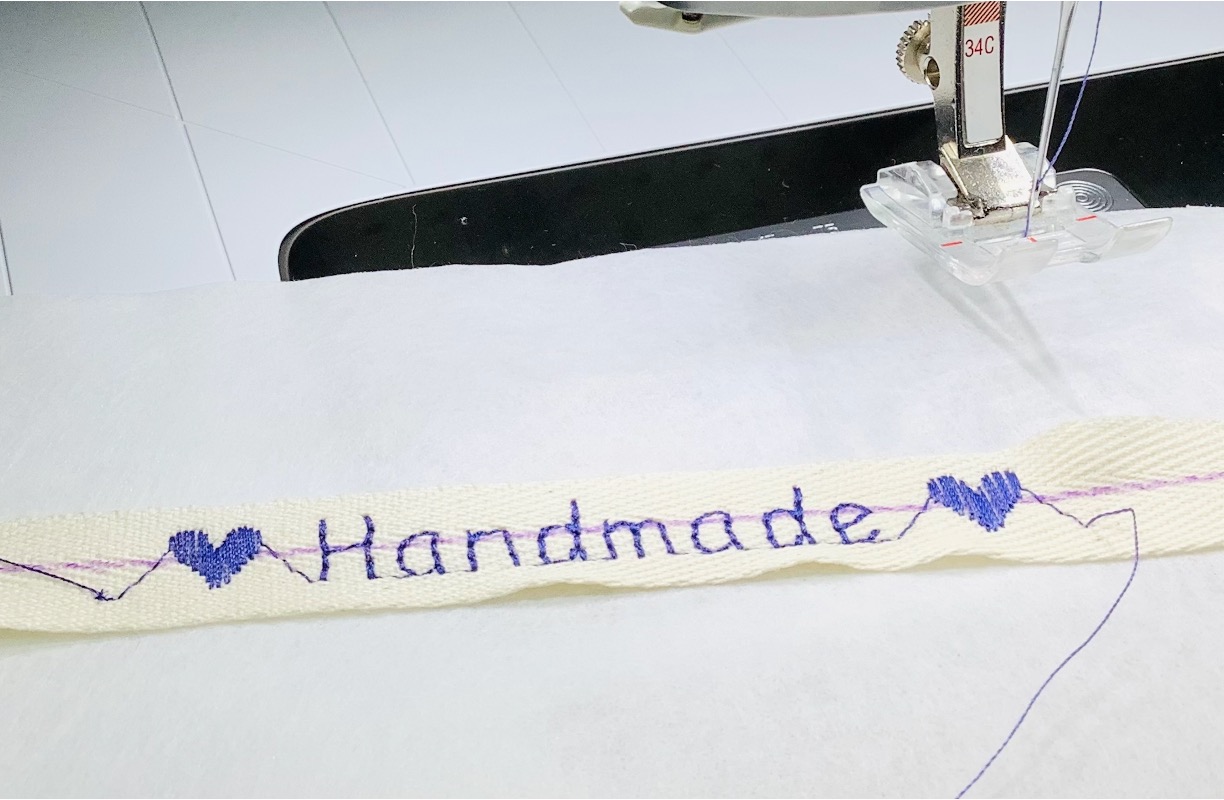 Custom Labels and Tags with Sewing Machine Lettering - Sewfeet