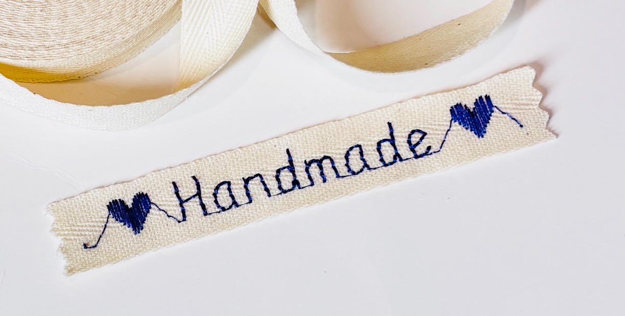 Custom Labels and Tags with Sewing Machine Lettering - Sewfeet