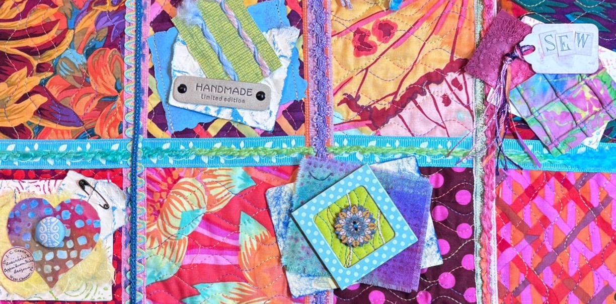 Mini Art Quilt with Kaffe Fassett Fabrics - Sewfeet
