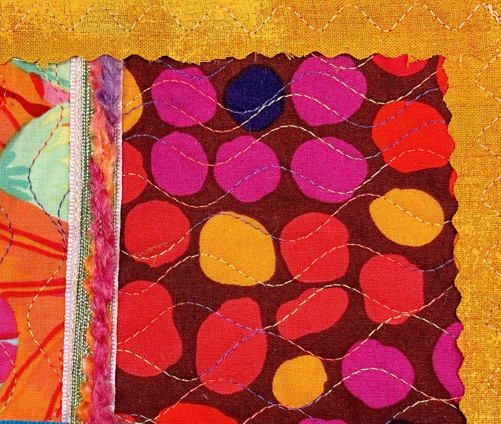 Mini Art Quilt with Kaffe Fassett Fabrics - Sewfeet